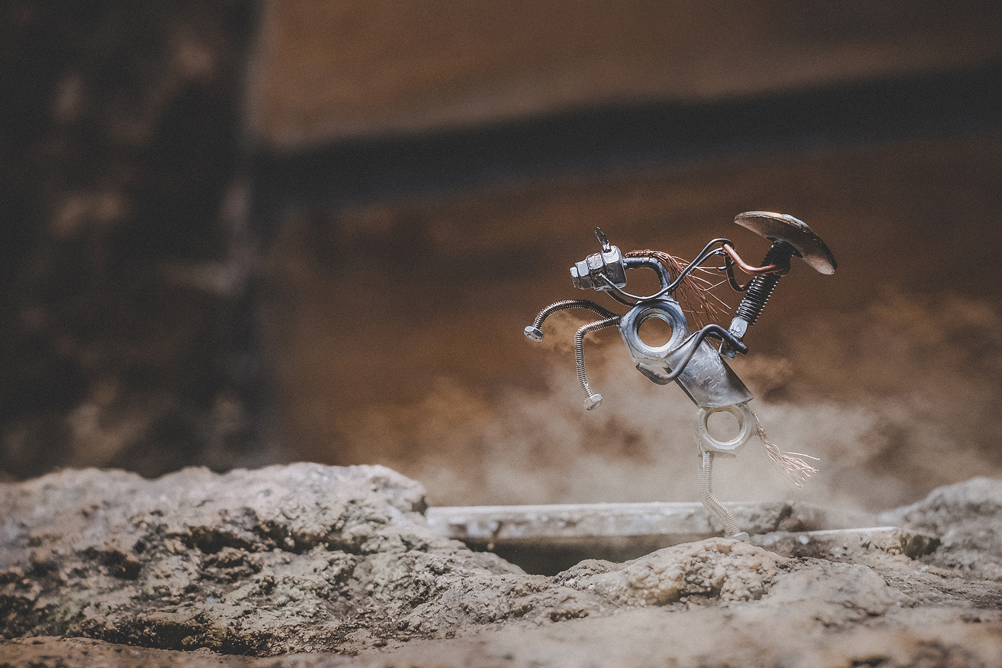 Metal Sculpture of a Horse and Rider | still life photo by Bernan ...