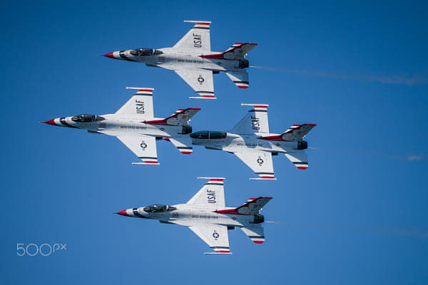 USAF Thunder Bird @ Traverse City by Liyuan Huang | 500px