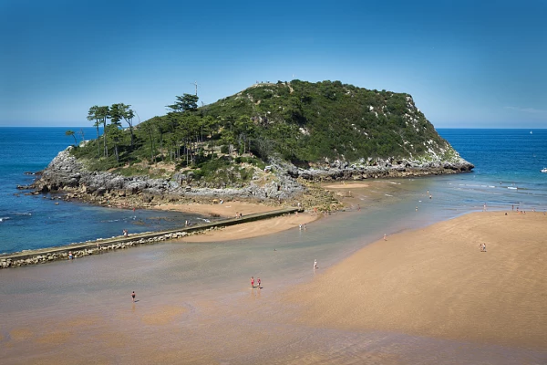Coastal Island with Sandy Beach and Clear Blue Water | landscape photo ...