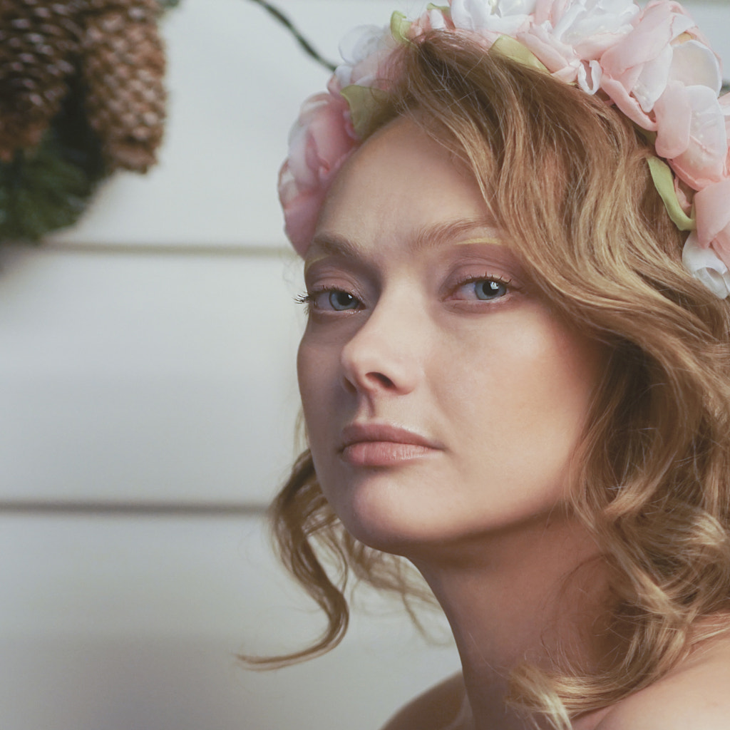 Young girl with flowers by Ivan Platonov / 500px