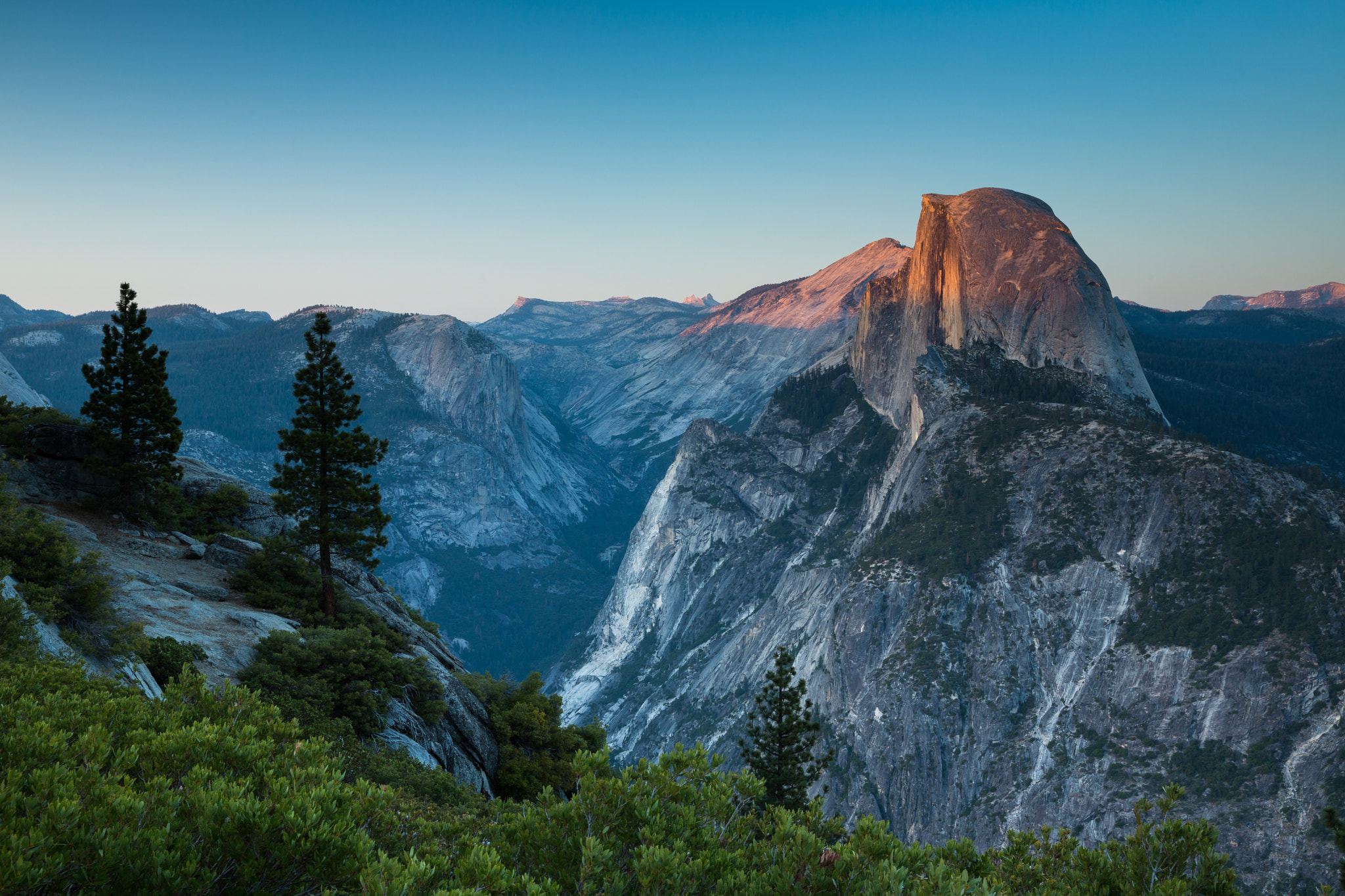 Sunset at Half Dome Yosemite by Kenneth Lui / 500px