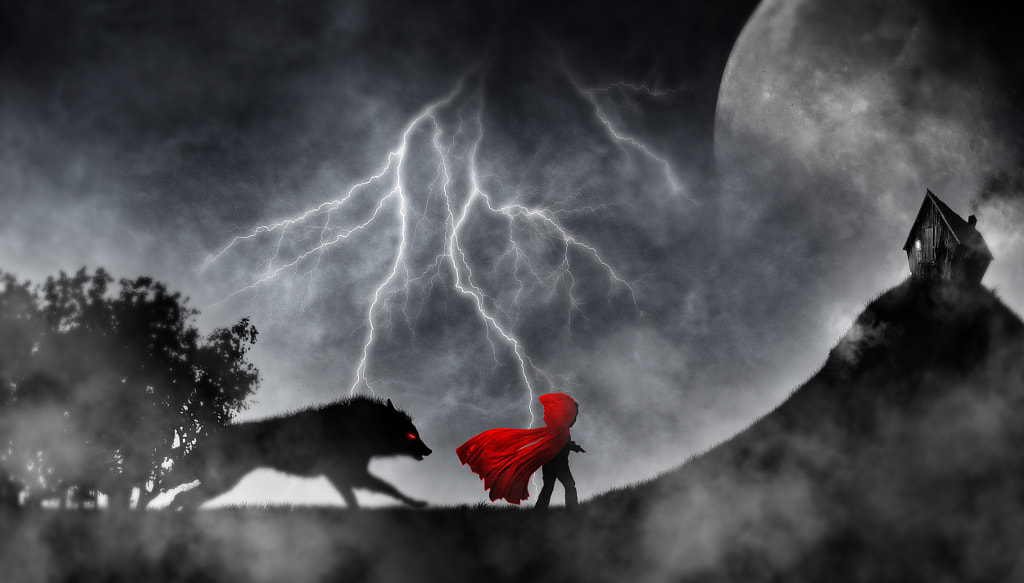 Little Red Riding Hood dark night by Hatanaz Photographie / 500px