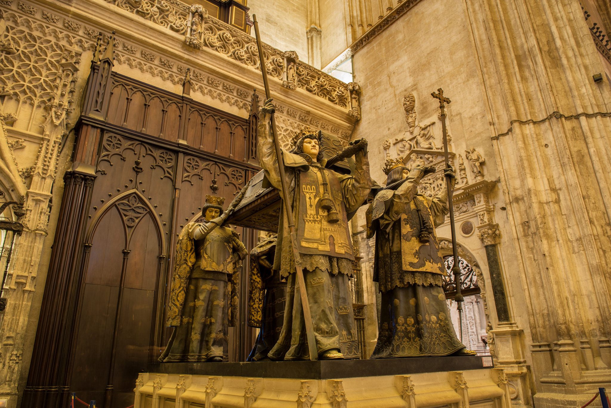 Tomb of Christopher Columbus in Seville Cathedral, Spain by Alexander ...