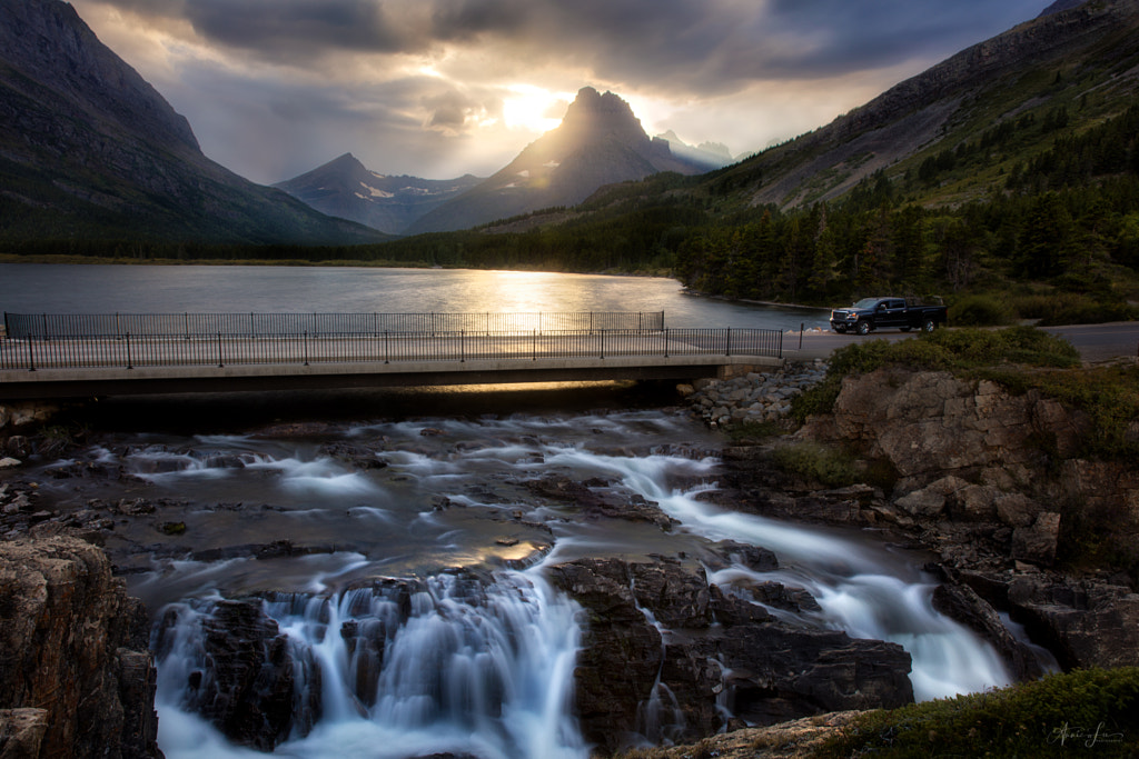 Swiftcurrent Lake Sunset by Annie Fu / 500px