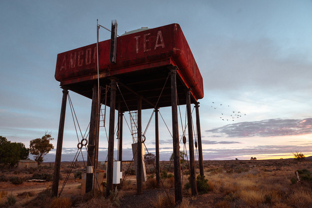 Old steam train water tank at sunset by Alex Aleshin / 500px