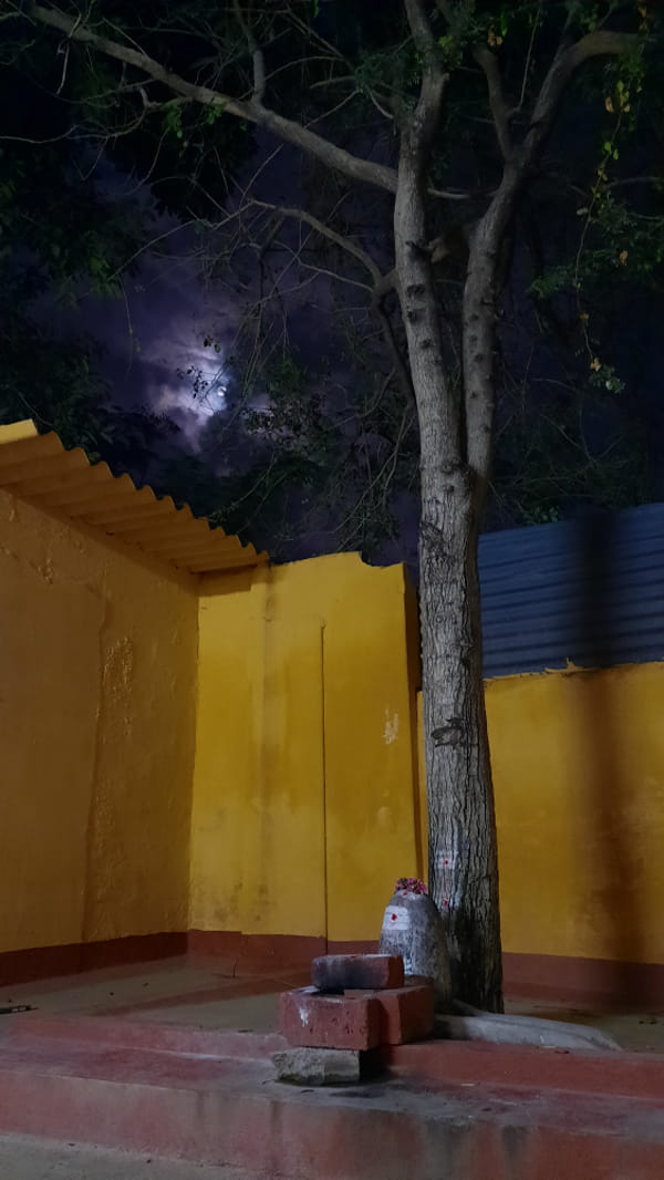 Lord shiva under vilvam tree and pournami full moon by Aurora Sky | 500px