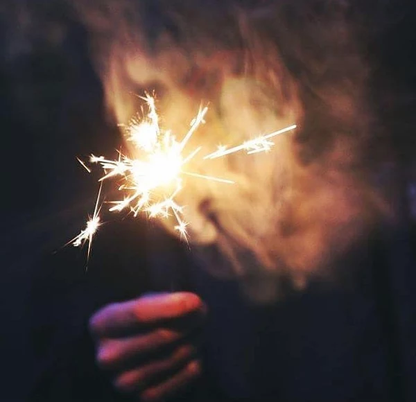 Sparkler Burning Brightly in the Dark | events photo by Patrycja | 500px