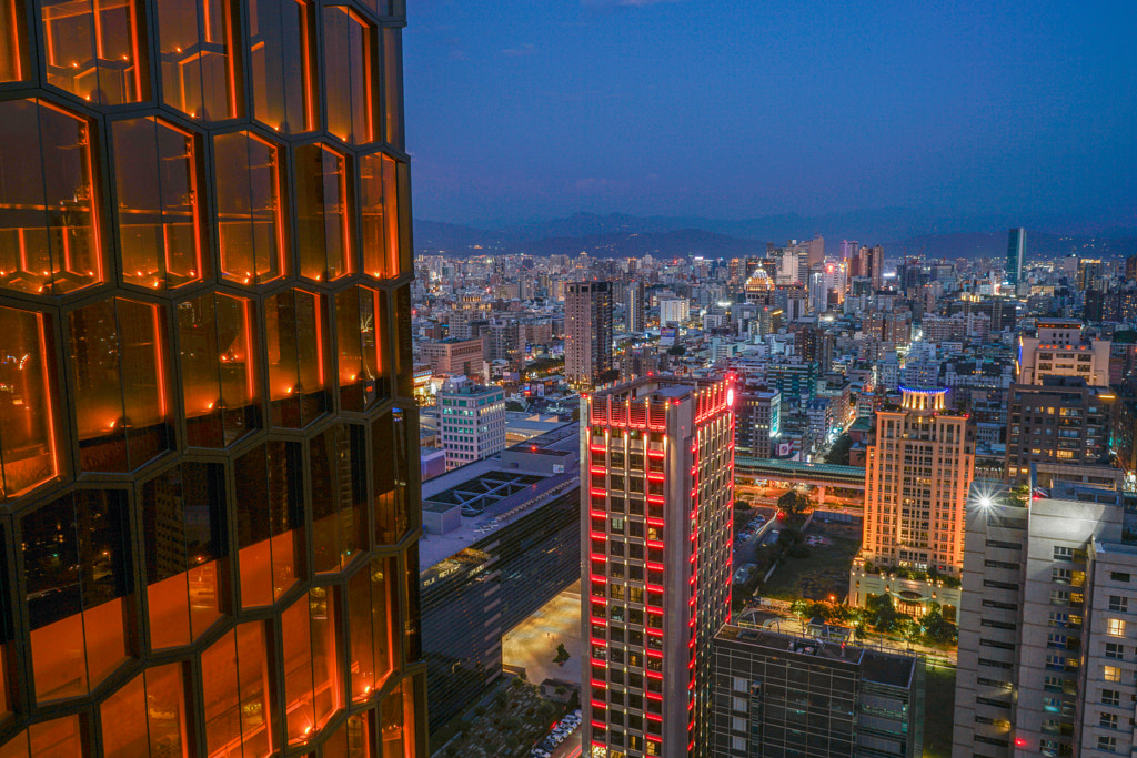 Rooftop View of Taichung City Center by Night, South by Alex Chen / 500px