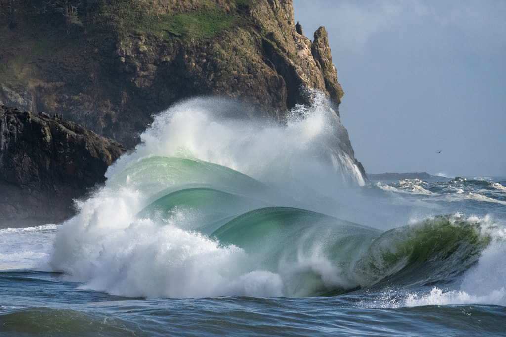 Triple Wave, Cape Disappointment by Dale Johnson / 500px