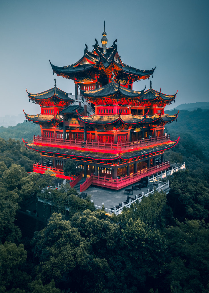 Red Temple in the Dark by Vitaly Tyuk / 500px