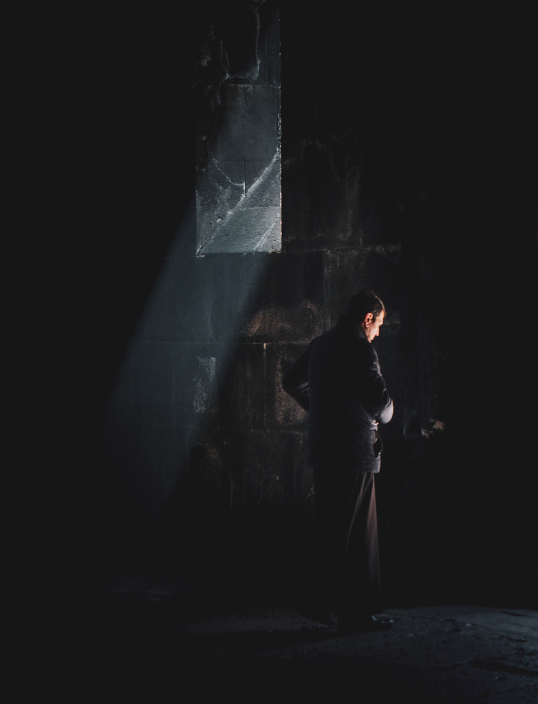 Monk leaving monastery by Martin Vanek / 500px