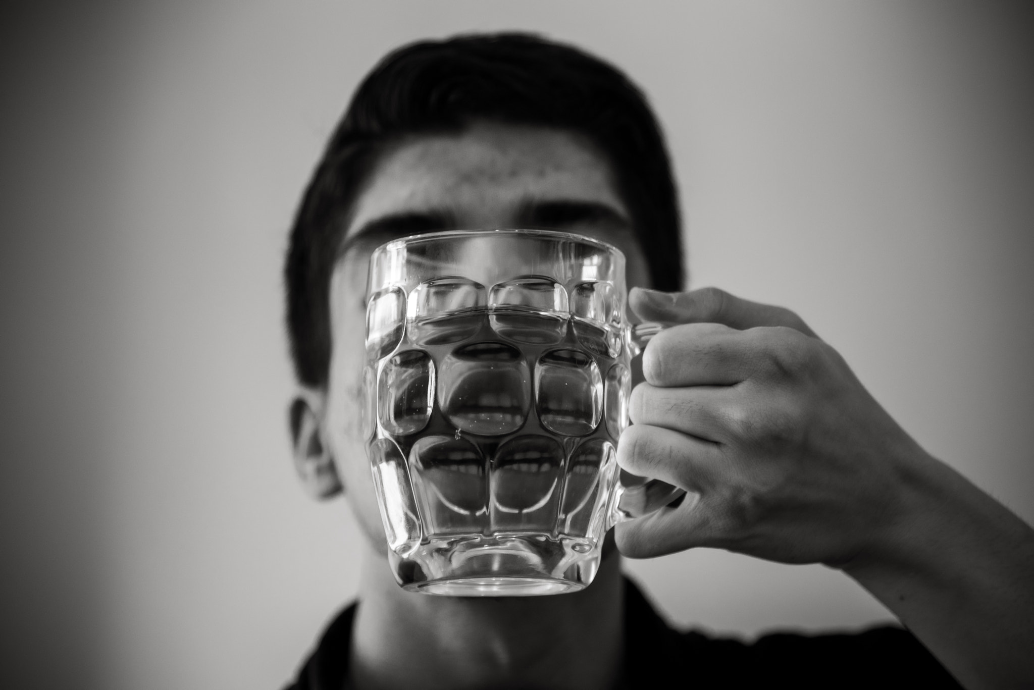 self portrait with glass by Alireza Sharifi | 500px