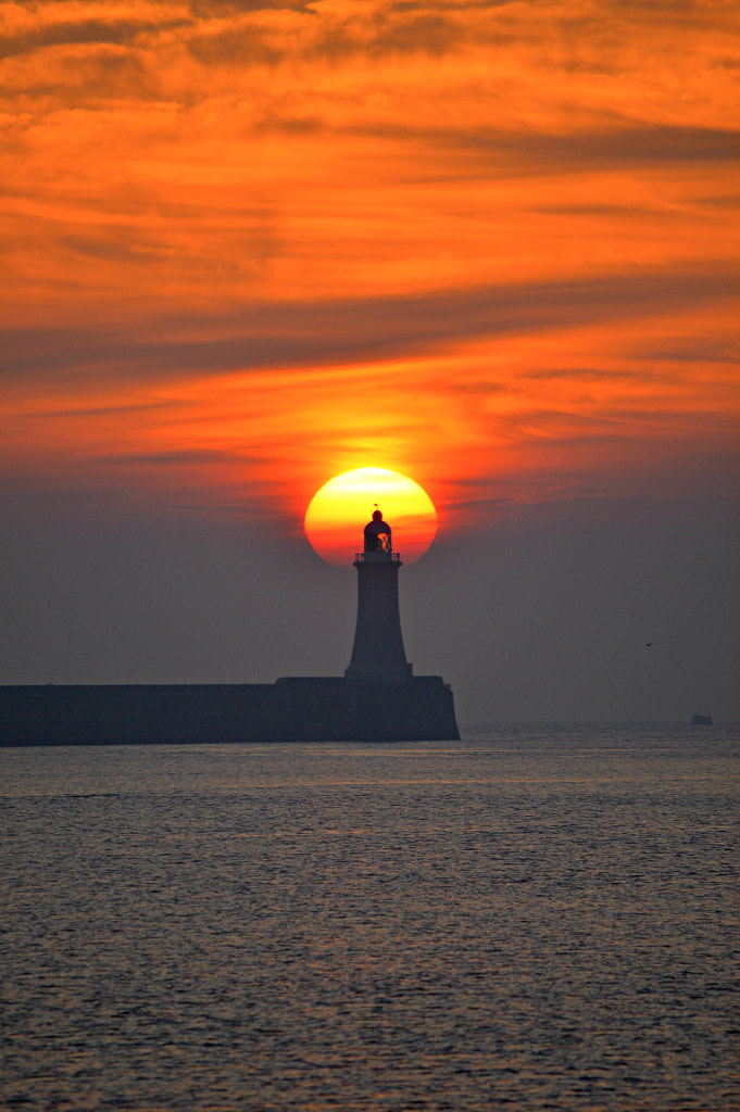 Tynemouth North Pier - Sunrise by John Fatkin / 500px