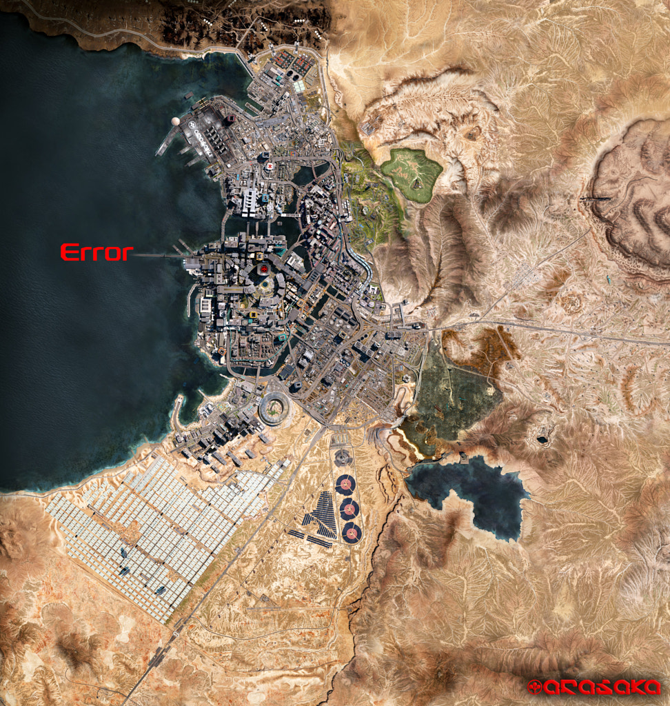 HD Night City Map by Arasaka Corporation by arasaka_corporation / 500px