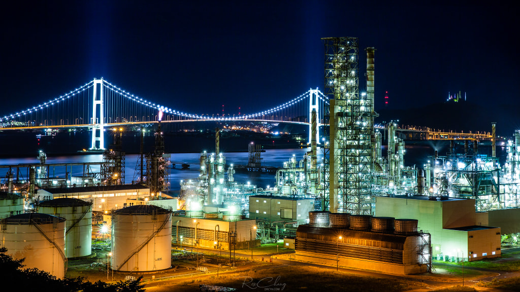 the night scene in Muroran by Rex Chang / 500px