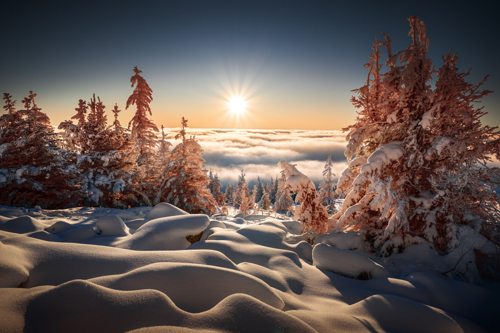 Snowy panorama in the morning by Robert Didierjean / 500px