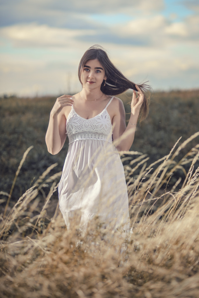white summer dress by Marek Marek / 500px