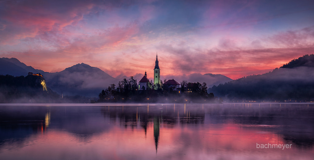 Magic morning on lake Bled by Kacey Bachmeyer / 500px