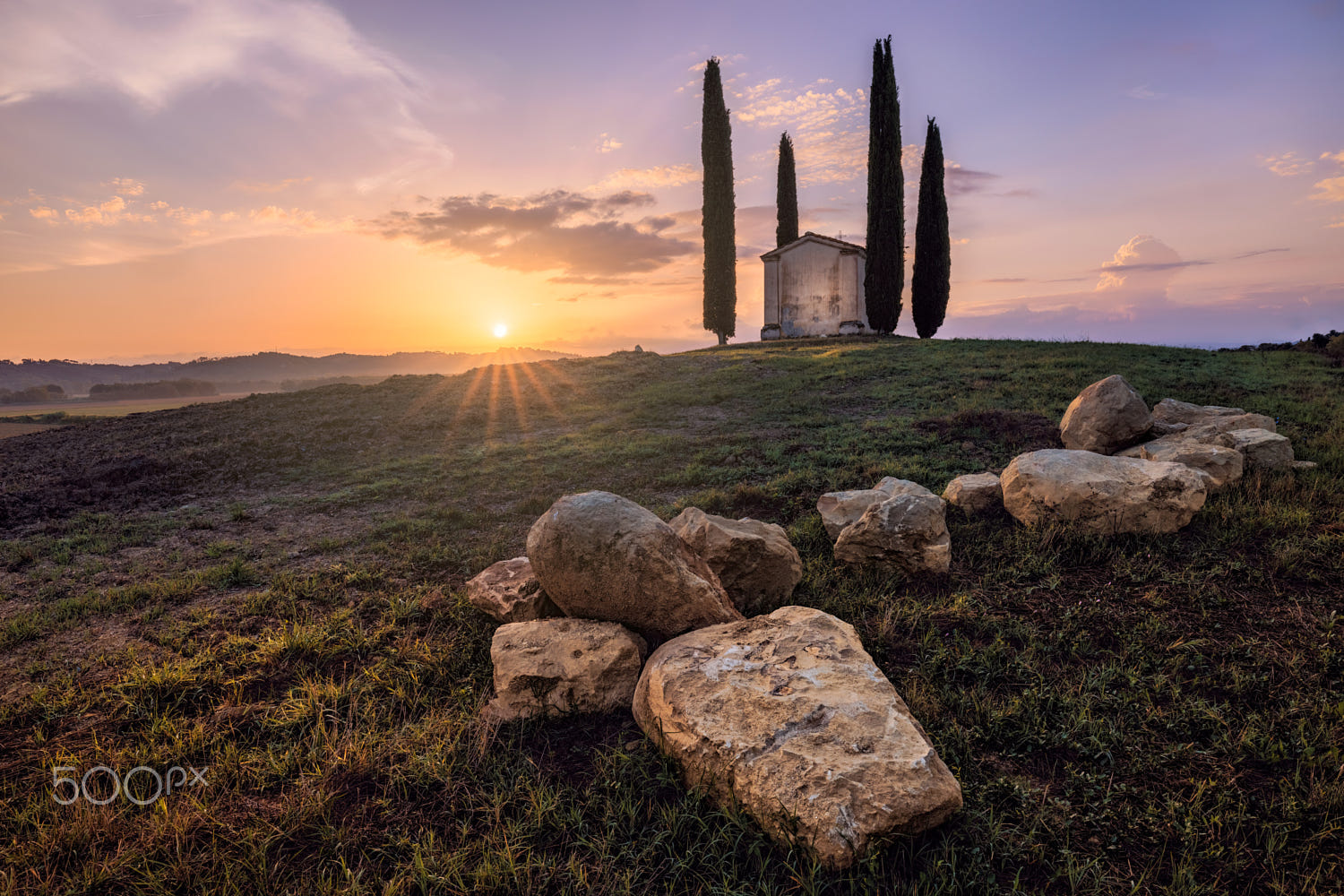 Chiesa di San Piero Camugliano all'alba_FineArt by Fabrizio Spinelli / 500px