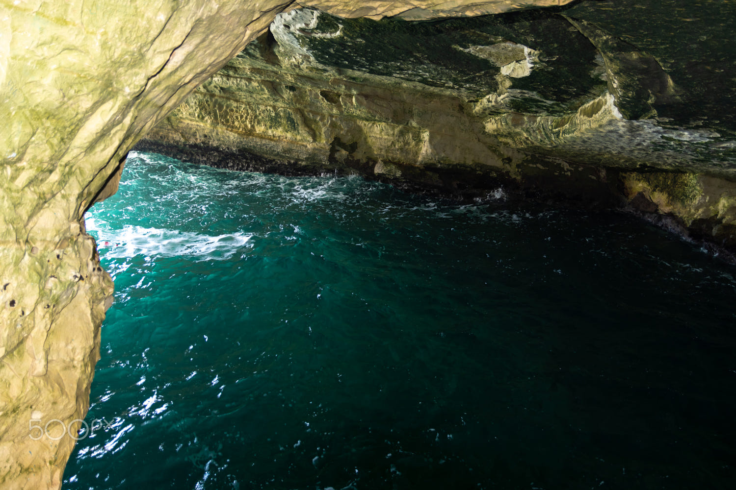 High angle view of rock formation in sea by Seif Ibrahim / 500px