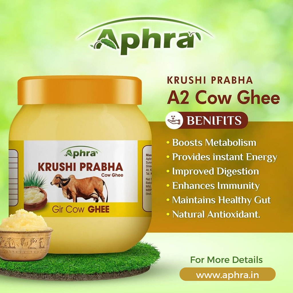 Buy 100% Fresh & Organic Pure A2 Gir Cow Ghee Online by Aphra Products ...
