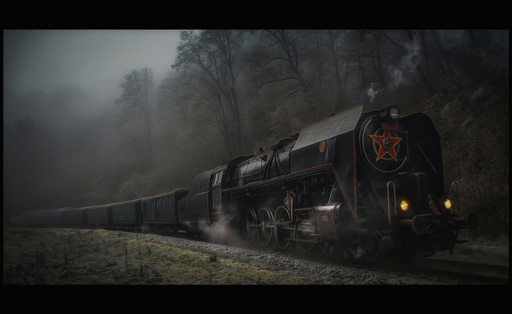 Old train on railroad track by Václav Verner / 500px