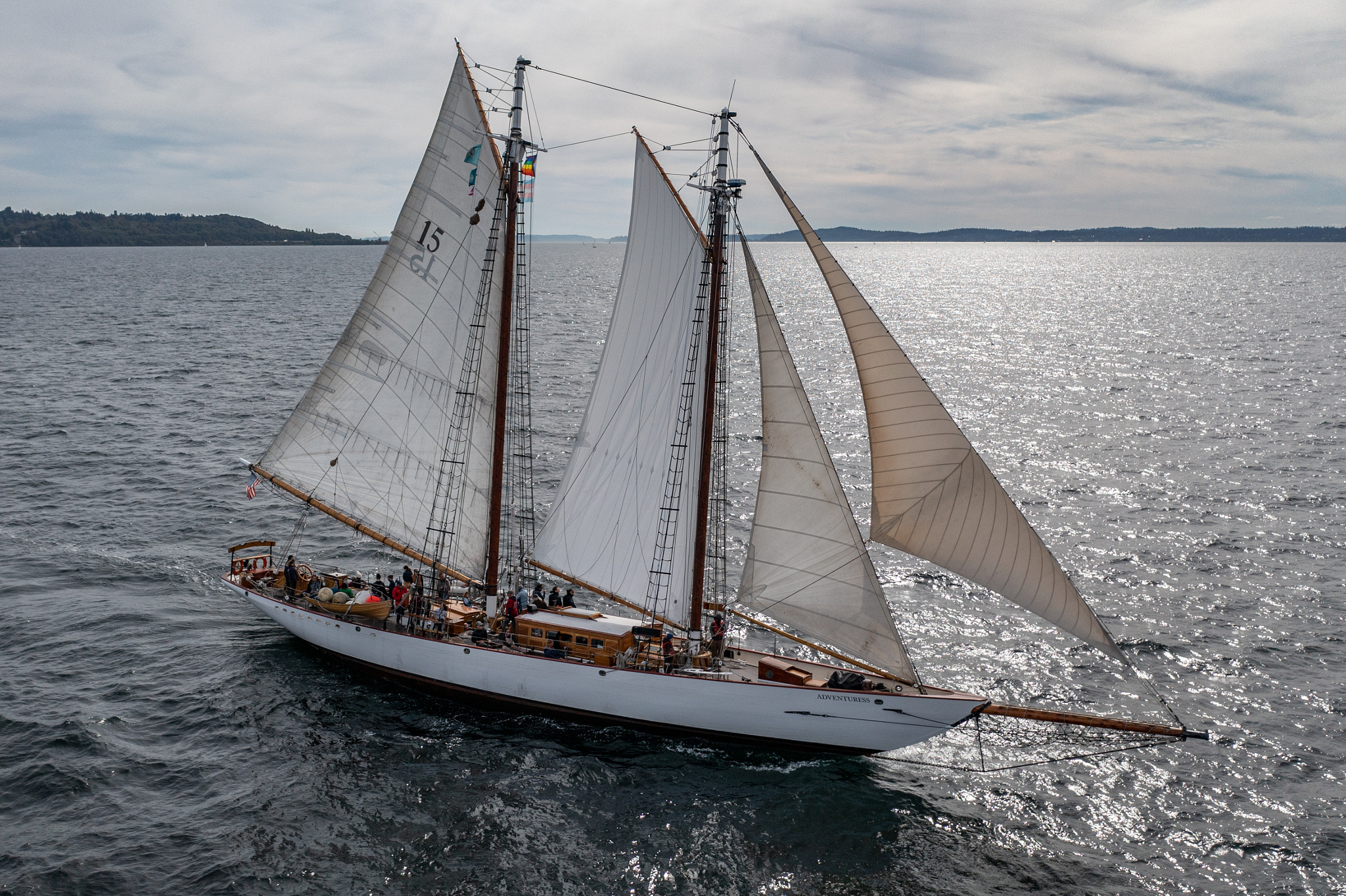 The Schooner Adventuress under Full Sail by Dale Johnson / 500px