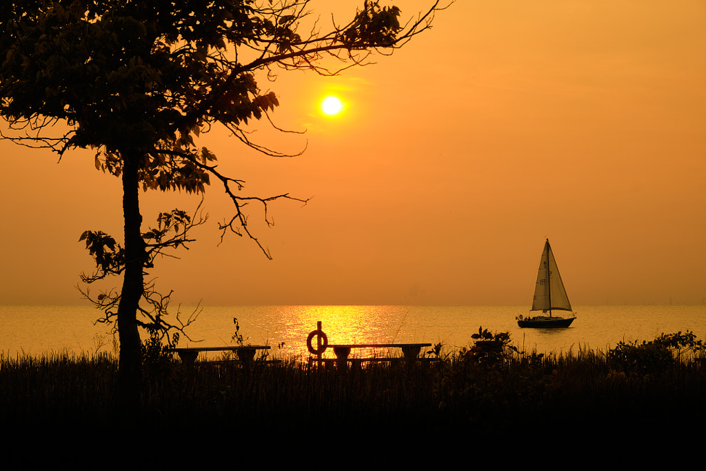 Sunset at the Beach by Howard Walsh / 500px