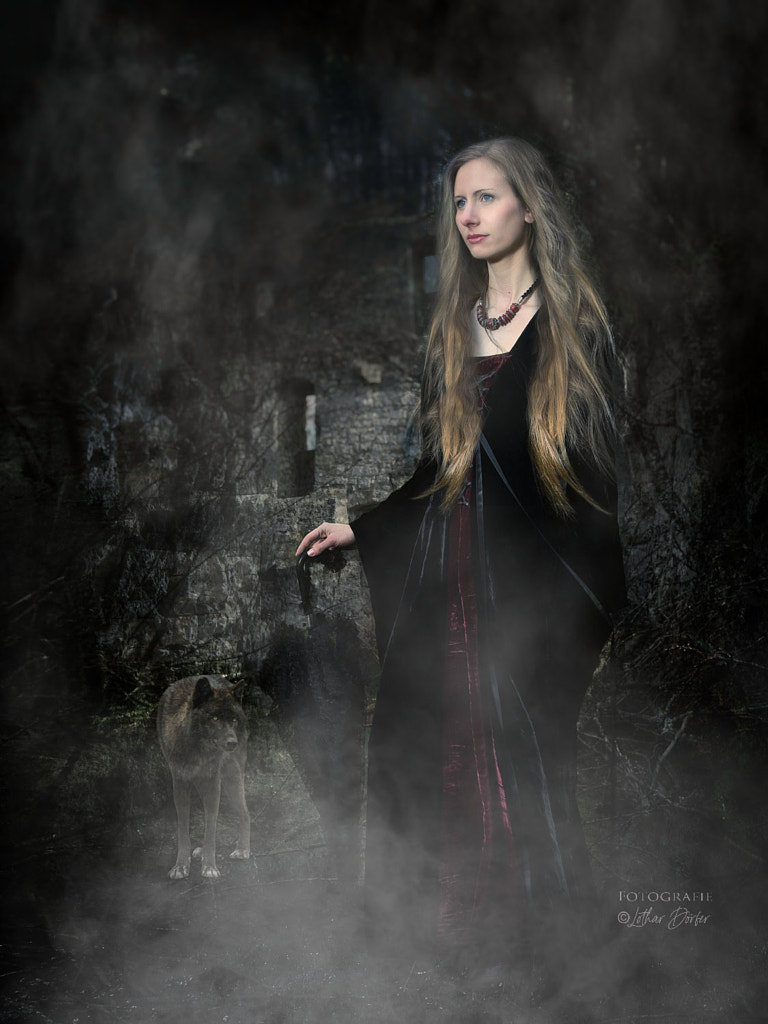 Gothic girl in the foggy night by LOTHAR DOERFER I PHOTOGRAPHY / 500px