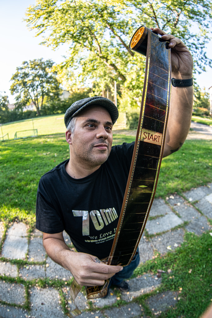 Myself with a 70mm film strip by Magnus Rindisbacher / 500px