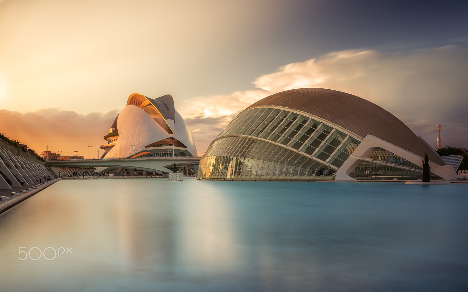 Hemisfèric at Sunset by Paulo Miguel Costa / 500px