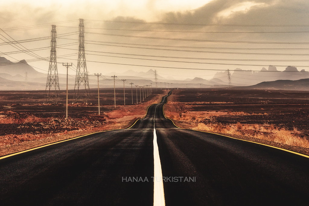 LONG DESERT ROAD! by Hanaa Turkistani / 500px