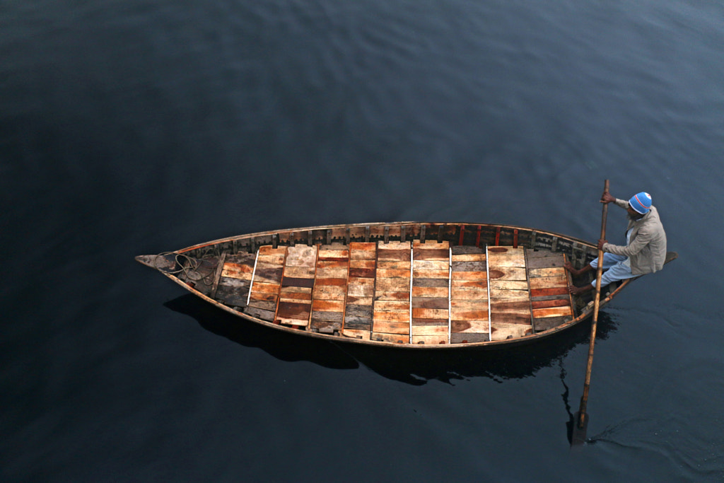 Alone boatman by Sabina Akter / 500px