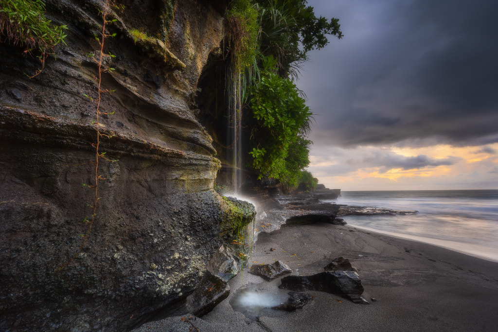 Seaside Waterfall by Dylan Toh & Marianne Lim / 500px