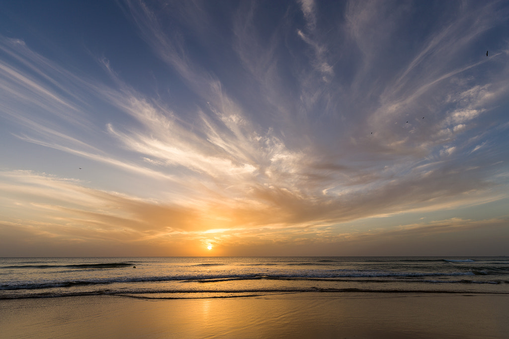 Scenic view of sea against sky during sunset by Natalie / 500px