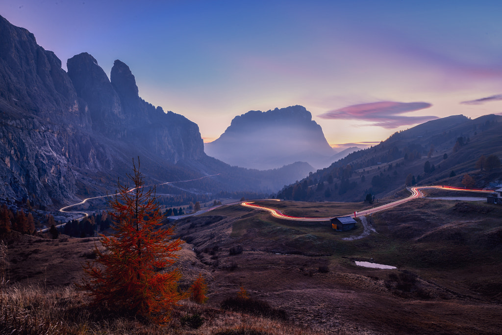 Blue Hour Light at Passo Gardena by Ariel L / 500px