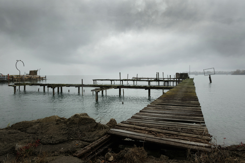 Abandoned Dock in the Rain by Howard Walsh / 500px
