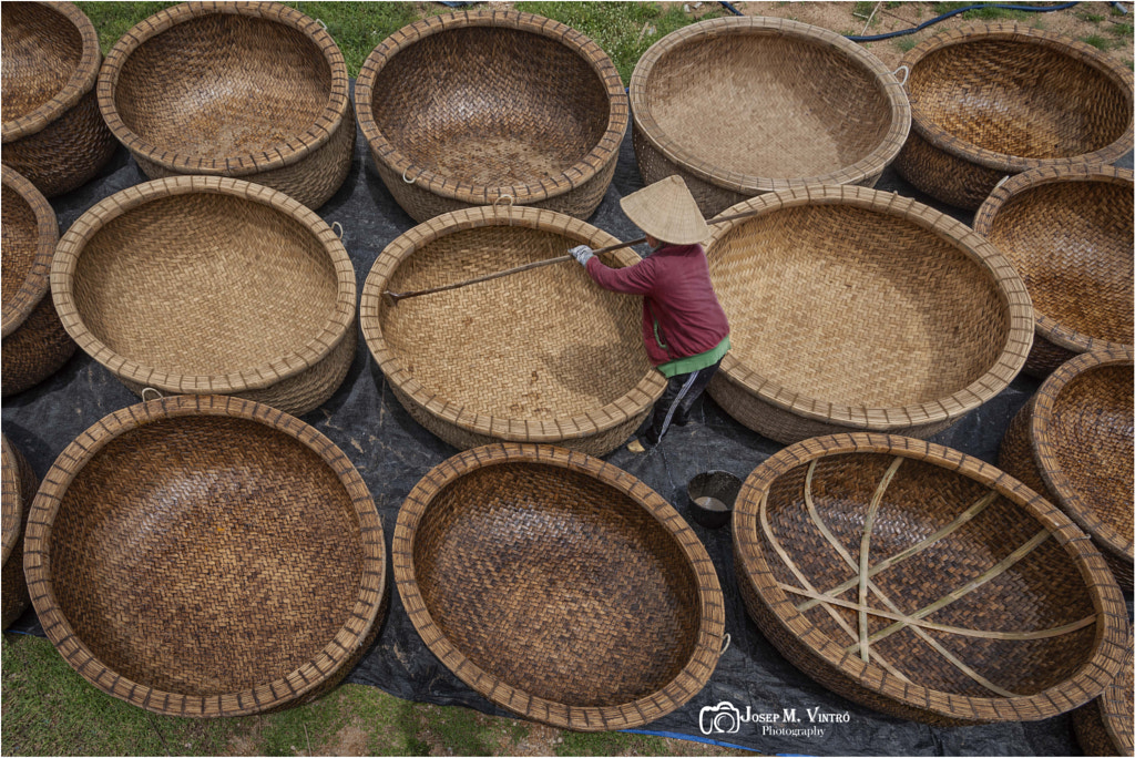Manufacture of the traditional vietnamese boat (tung chai) . VIETNAM ...