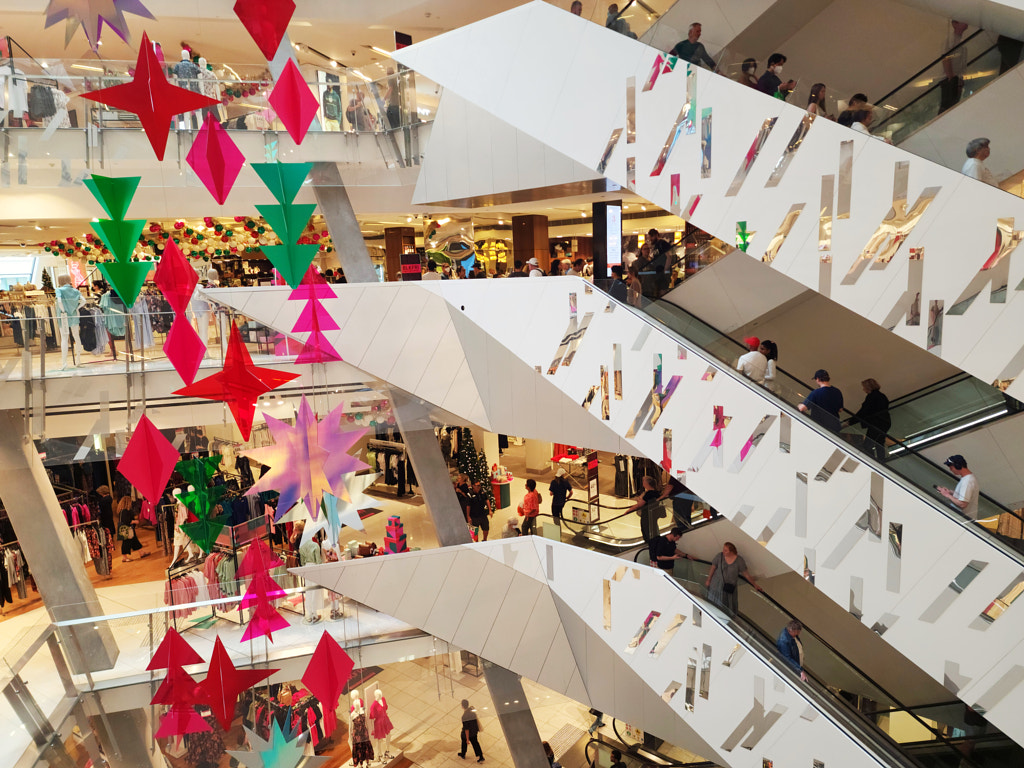 Interior of Myer during Christmas 2022 by Matt Leane / 500px
