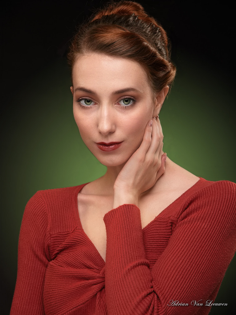 Green Eyed Beauty - Portrait of Daria by Adrian Van Leeuwen / 500px
