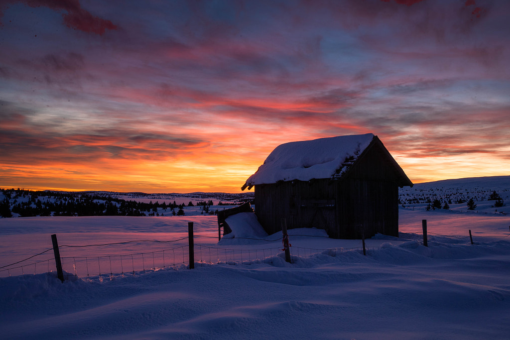 The olde barn in sunrise by Jørn Allan Pedersen / 500px