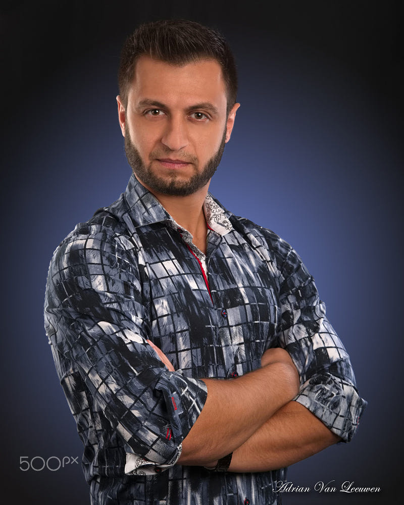 Male Model Valentin in Relaxed Pose by Adrian Van Leeuwen / 500px