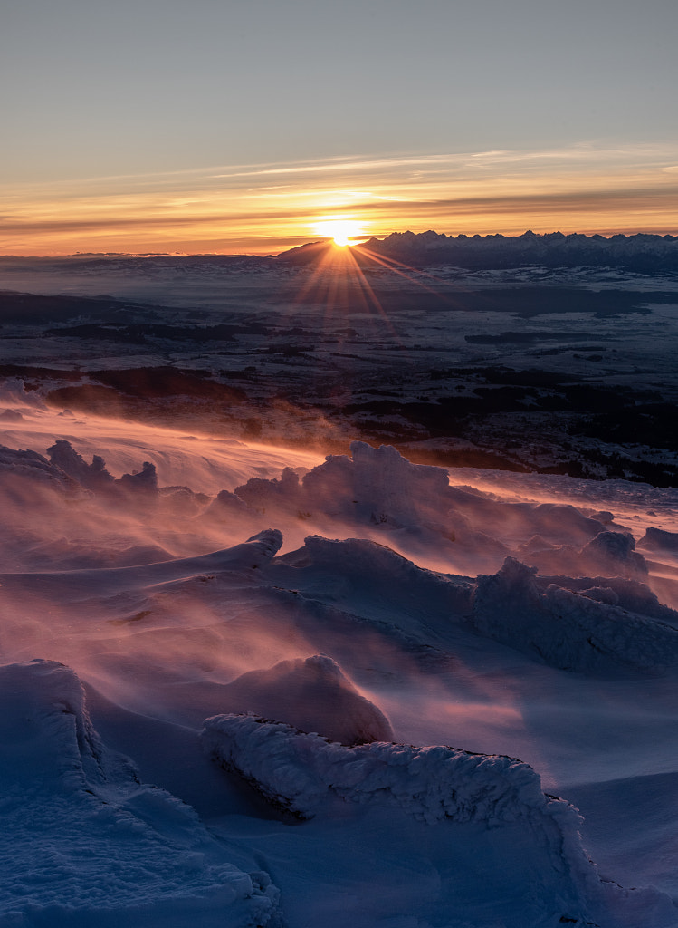 Winter sunrise by Marcin Sz / 500px