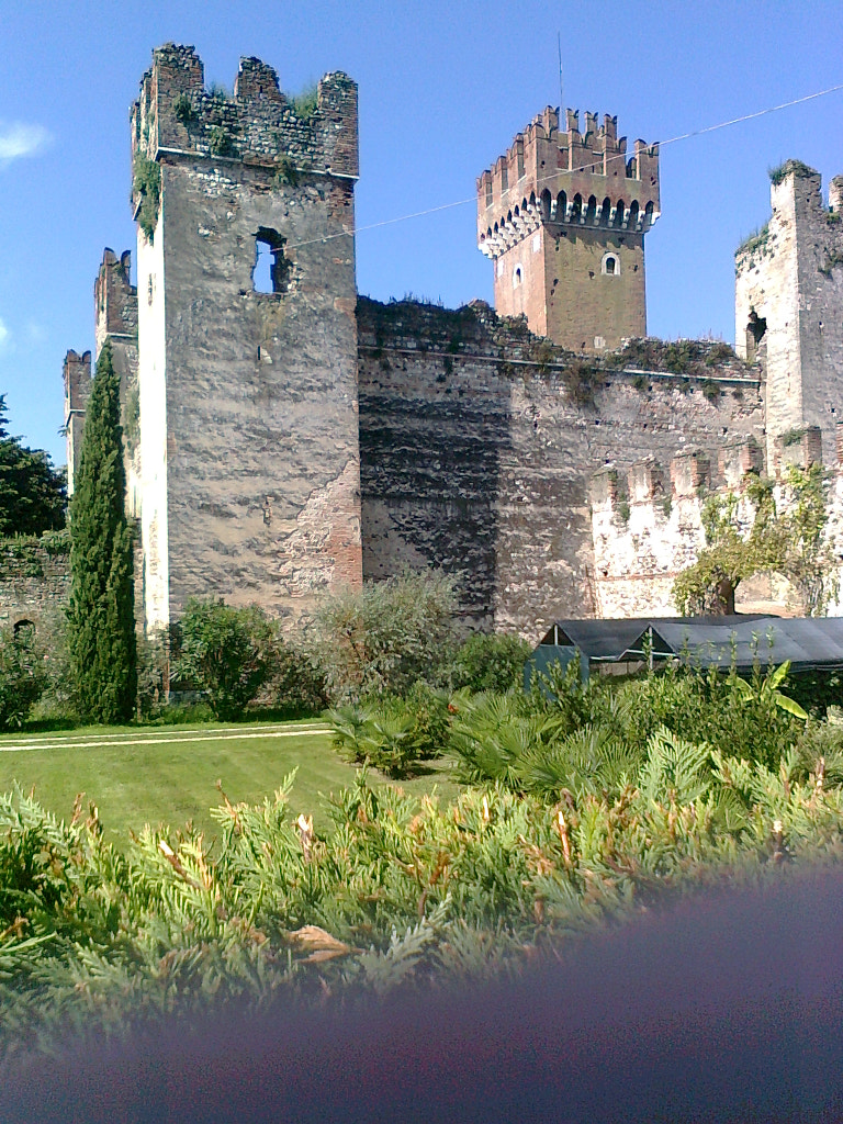 (Reflection) Scaliger castle is a medieval fortress placed in defense ...