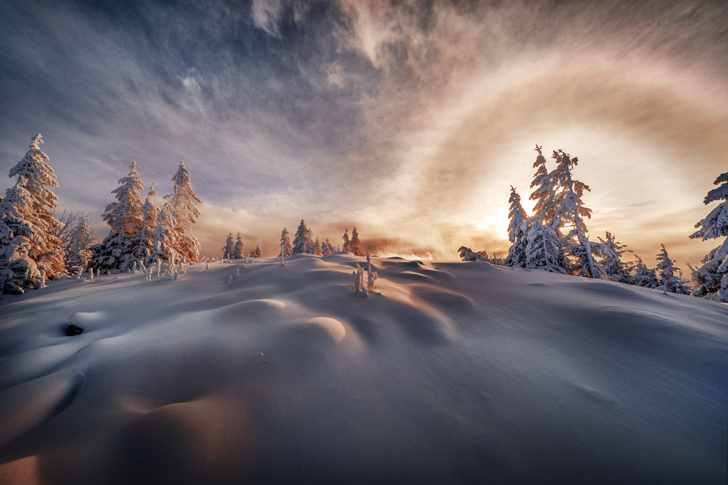 Idyllic snowy morning by Robert Didierjean / 500px