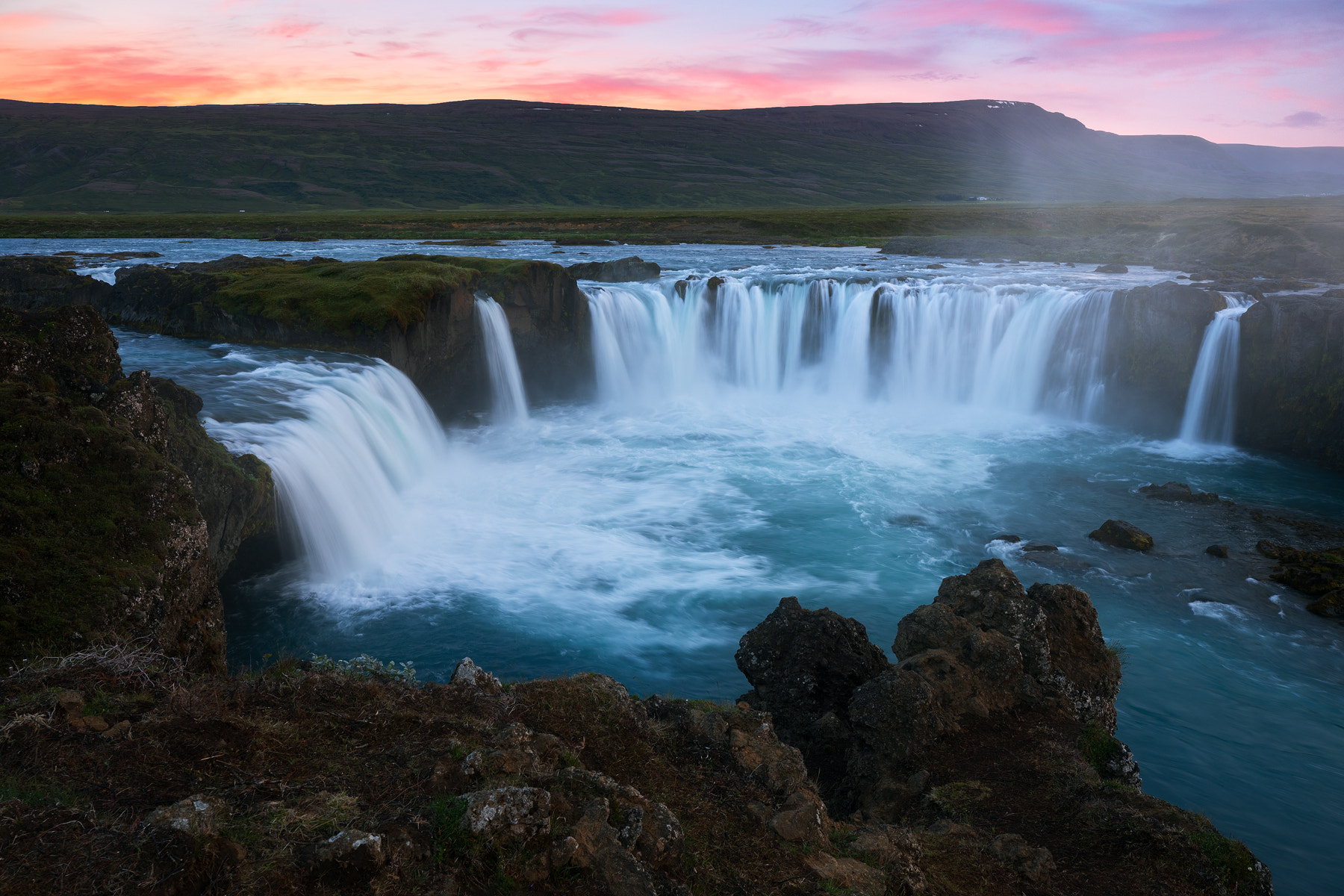 Godafoss Summer Night by Daniel Gastager / 500px