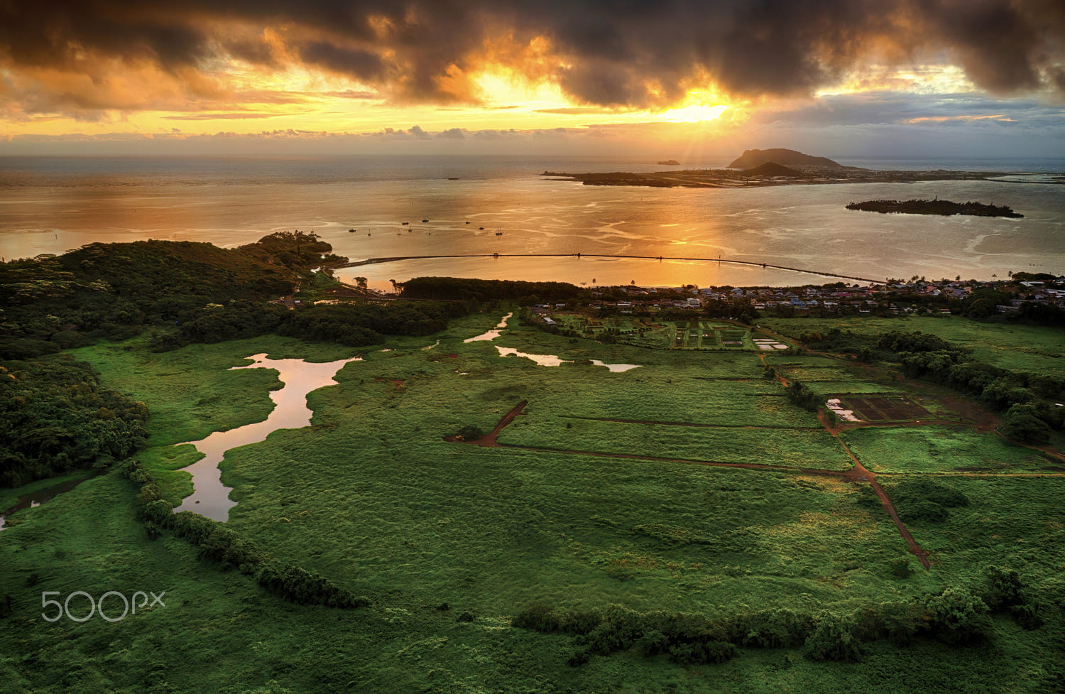 Dawn Over Heeia Wetlands by Warren Ishii / 500px