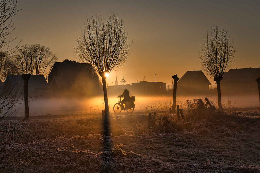 The morning Cyclist by Roger & Paula Berk / 500px