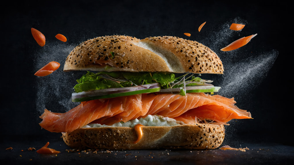 Homemade smoked salmon sandwich by Ramon Grosso / 500px