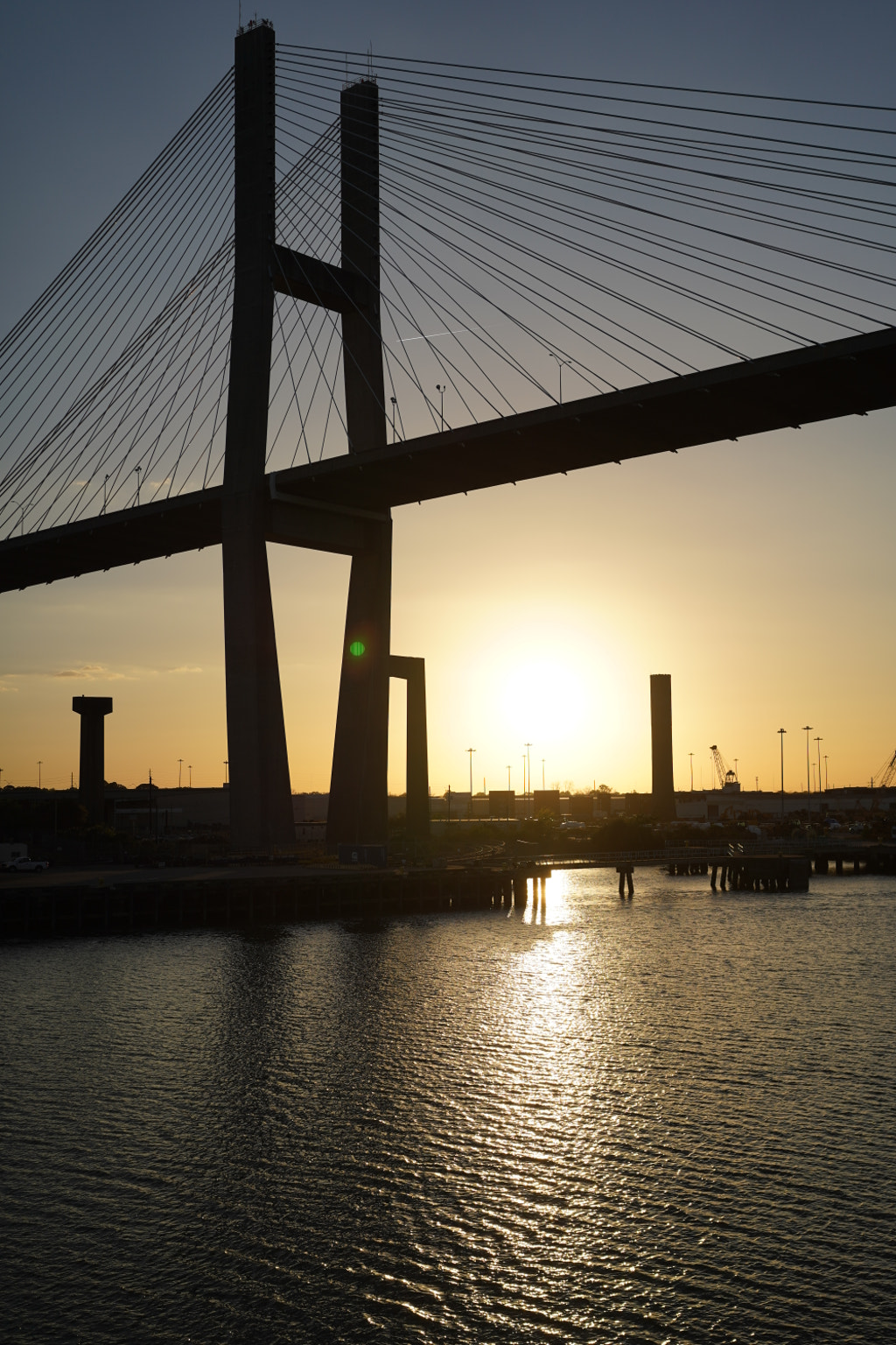 The Talmadge Memorial Bridge spanning the Savannah River. by James ...